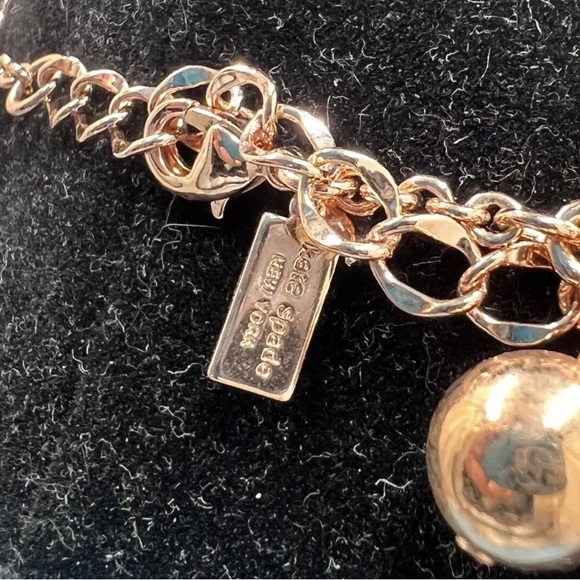 kate spade | Jewelry | Rose Gold Kate Spade Moon River Pearl Triple ...